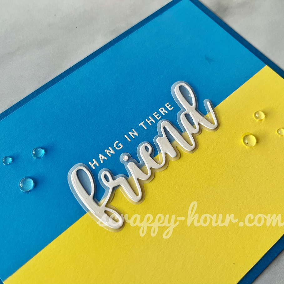 Cards for Ukraine + Color Hues #36 - Scrappy Hour